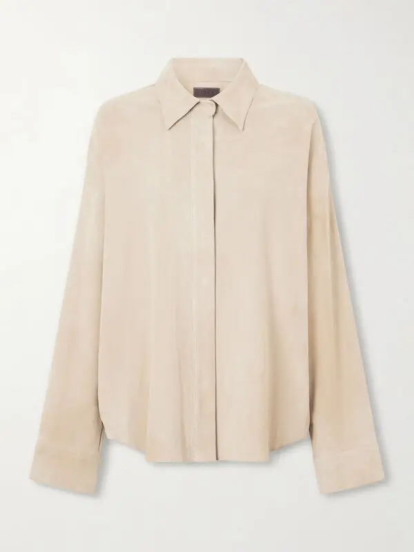 Stouls Simone Suede Shirt - Neutrals