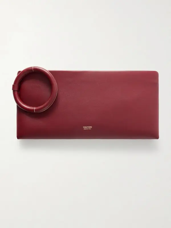 TOM FORD Aura Leather Clutch