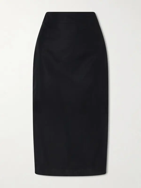 Maria Mcmanus Organic Cotton-organza Midi Skirt