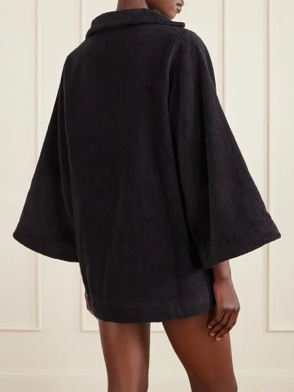 Lisa Marie Fernandez Cotton-terry Tunic - Black