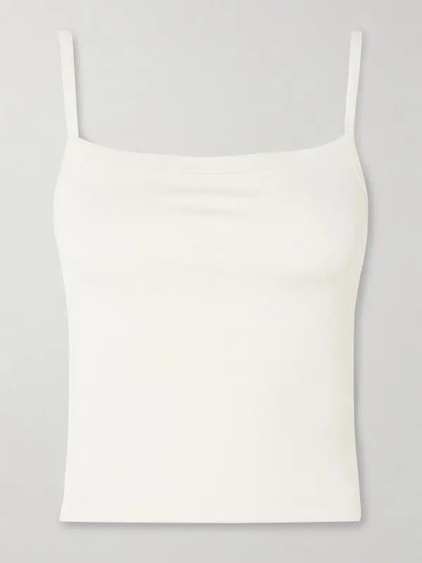 Eterne Stretch-modal Jersey Tank - White