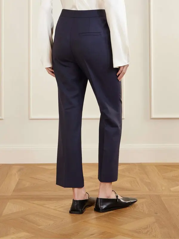 Maria Mcmanus Wool-blend Tapered Pants - Navy