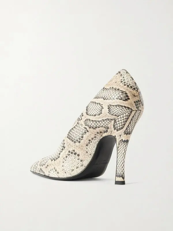 Magda Butrym Snake-effect Leather Pumps