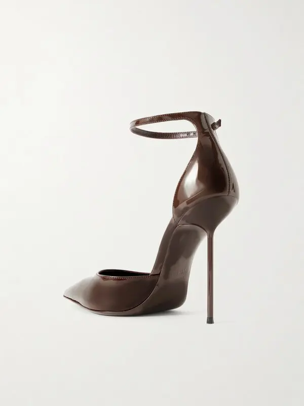 Paris Texas Lidia 105 Patent Leather Pumps - Chocolate