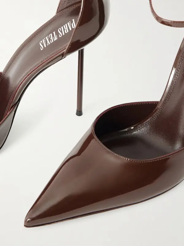 Paris Texas Lidia 105 Patent Leather Pumps - Chocolate
