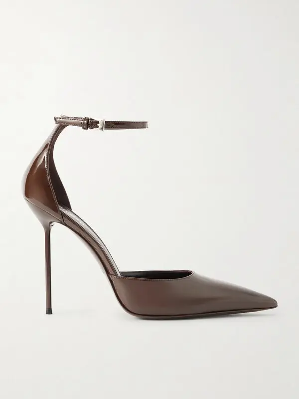 Paris Texas Lidia 105 Patent Leather Pumps - Chocolate