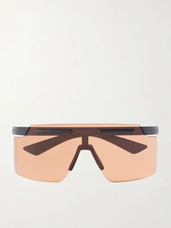 Prada Linea Rossa Square-frame Acetate Sunglasses - Orange
