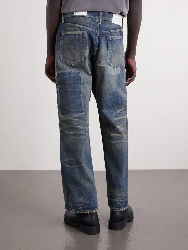 NEIGHBORHOOD Savage Distressed Wide-leg Jeans