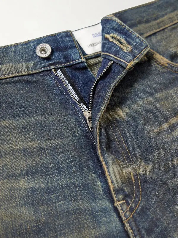 NEIGHBORHOOD Savage Distressed Wide-leg Jeans