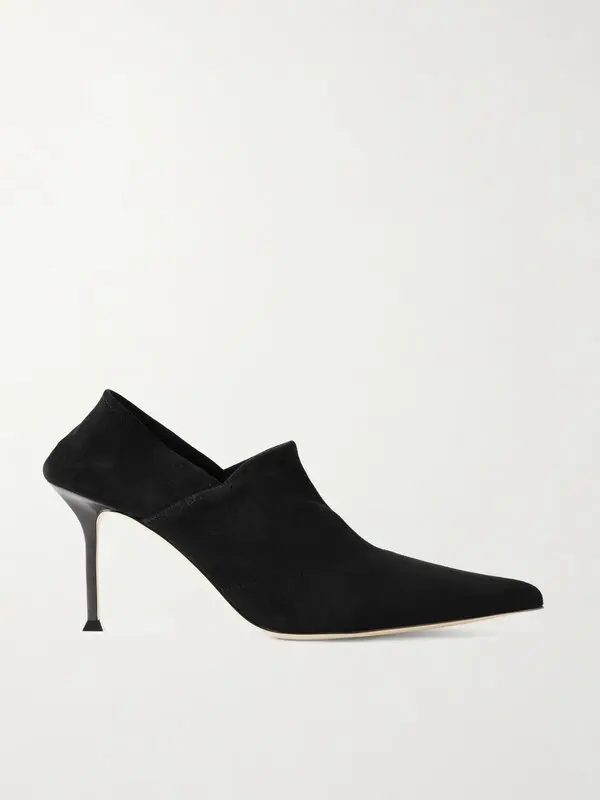CHRISTEN Helix Suede Pumps