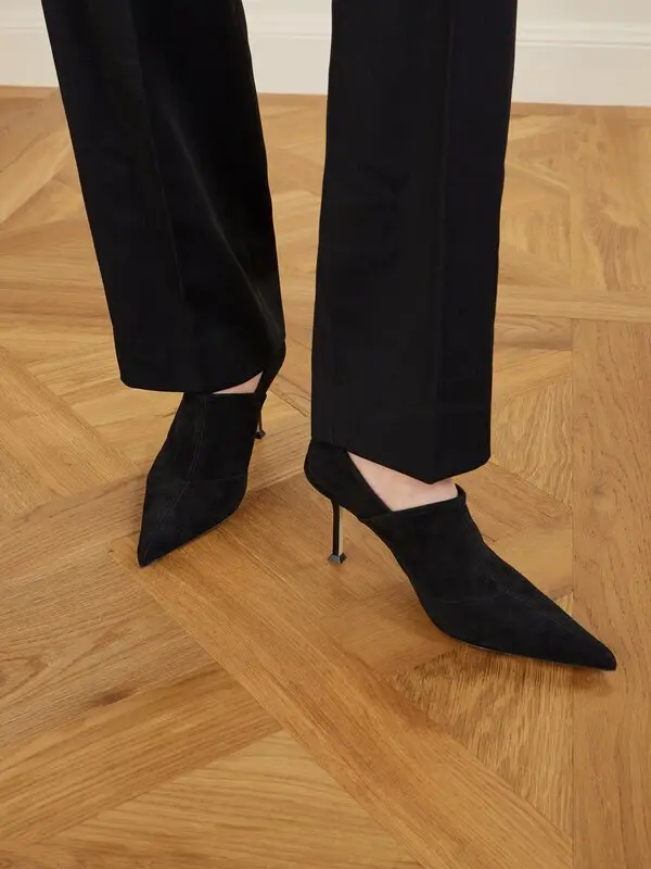CHRISTEN Helix Suede Pumps
