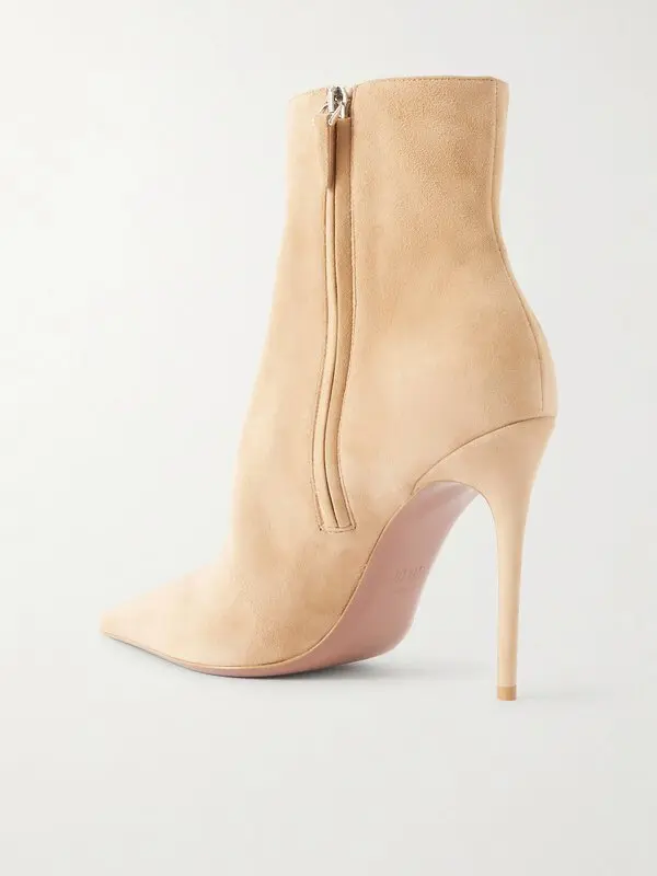 Paris Texas Vera 85 Suede Ankle Boots - Neutrals