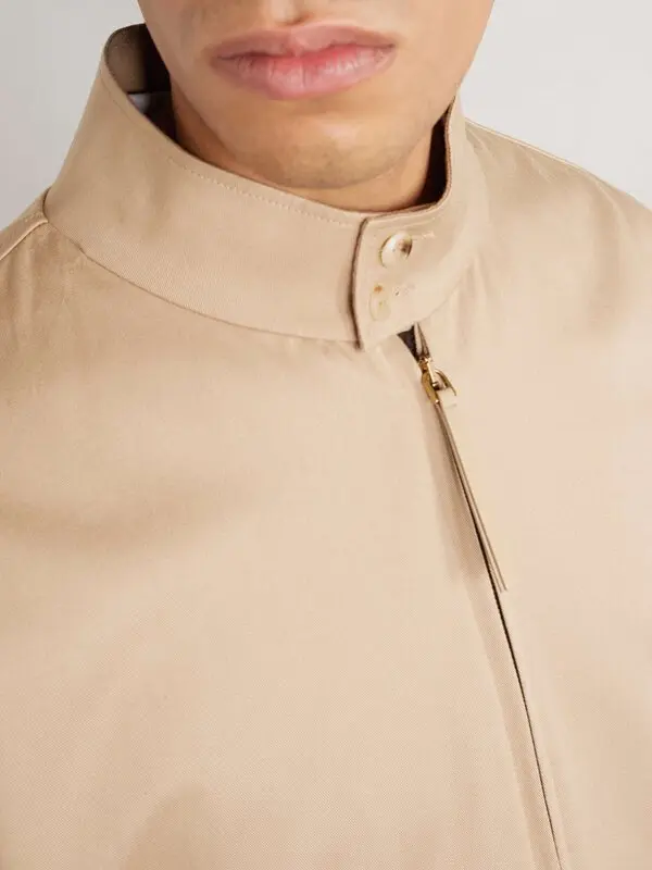 Gabriela Hearst Cotton-twill Harrington Jacket - Beige