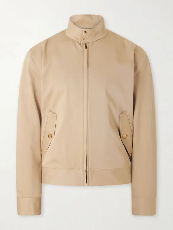 Gabriela Hearst Cotton-twill Harrington Jacket - Neutrals