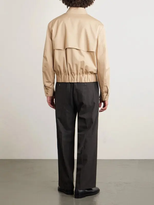 Gabriela Hearst Cotton-twill Harrington Jacket - Neutrals