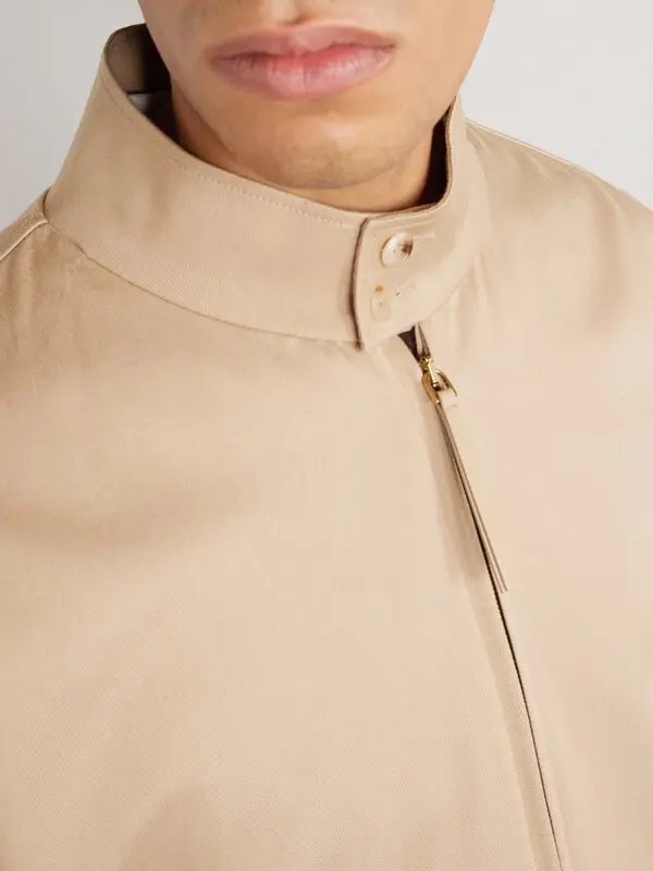 Gabriela Hearst Cotton-twill Harrington Jacket - Neutrals
