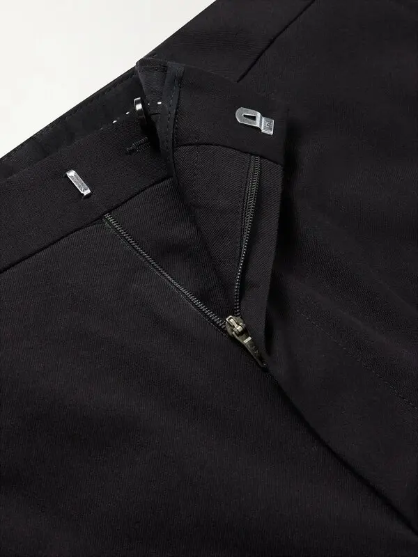 Dries Van Noten Straight-leg Cotton And Wool-blend Shorts