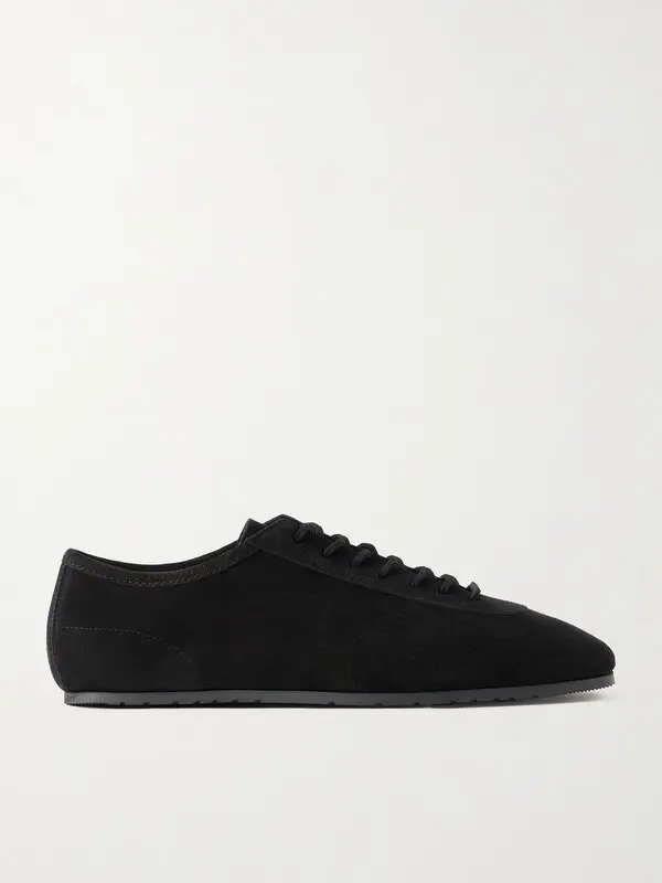 Dries Van Noten Suede Low-top Sneakers - Black