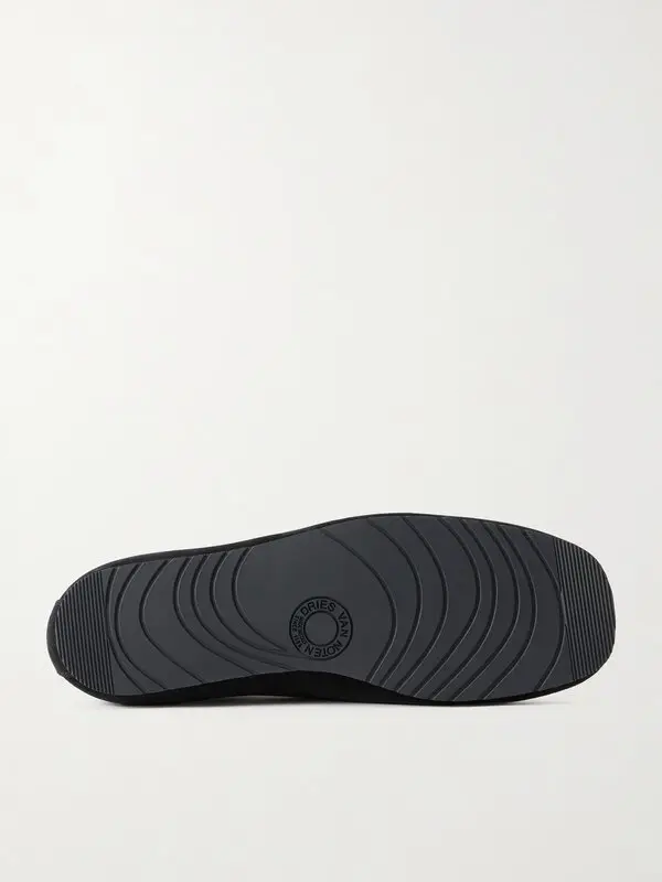 Dries Van Noten Suede Low-top Sneakers - Black