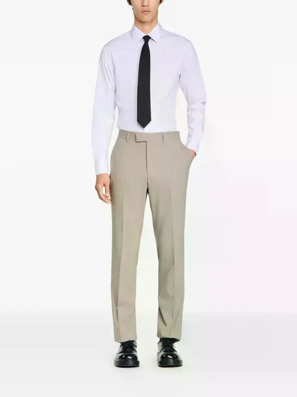 Sandro Virgin Wool Classic Fit Suit Trousers