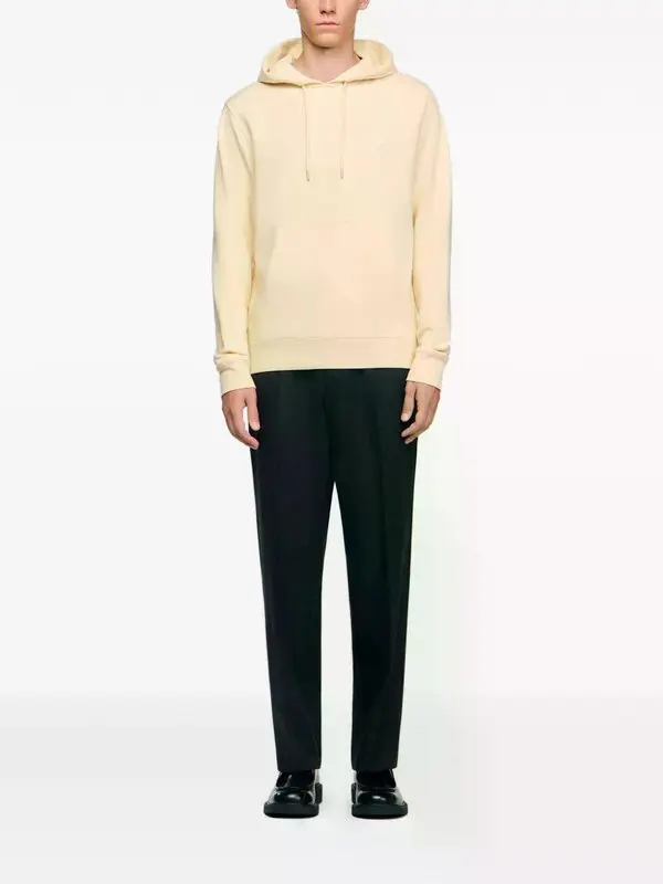 Sandro Heart Patch Cotton Hoodie