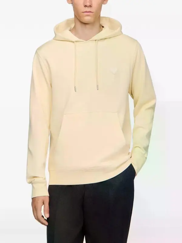 Sandro Heart Patch Cotton Hoodie