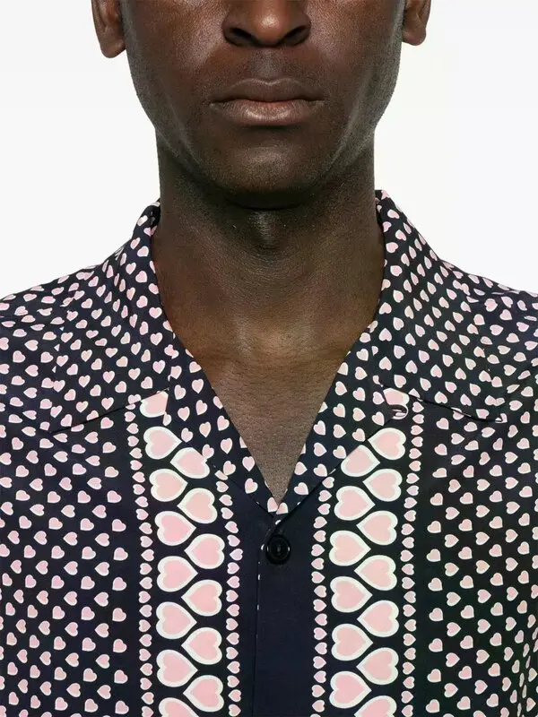 Sandro Heart Motif Flowing Shirt