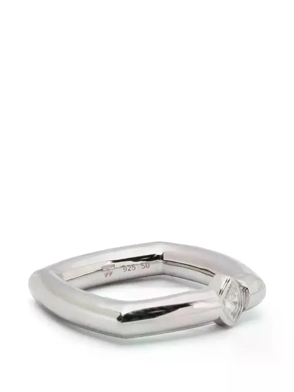 Tom Wood Frame Slim Ring - Silver