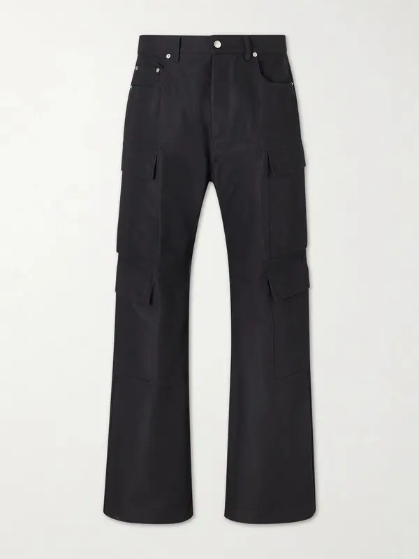 Rick Owens Geth Straight-leg Cargo Trousers - Black