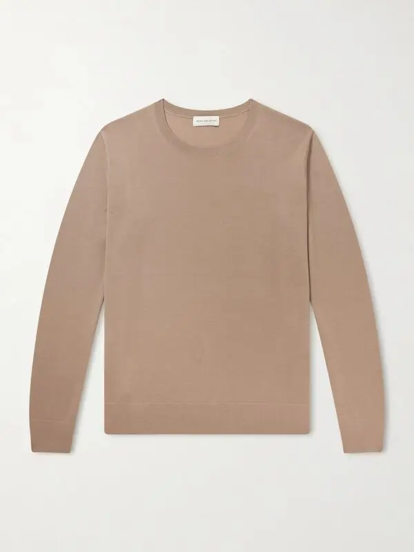 Dries Van Noten Merino Wool Sweater - Brown