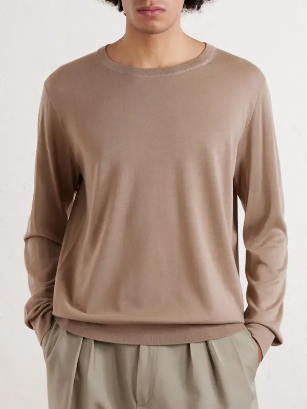 Dries Van Noten Merino Wool Sweater - Brown