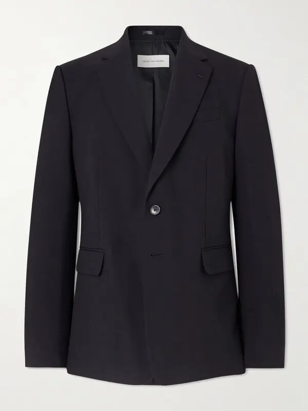 Dries Van Noten Wool And Mohair-blend Blazer