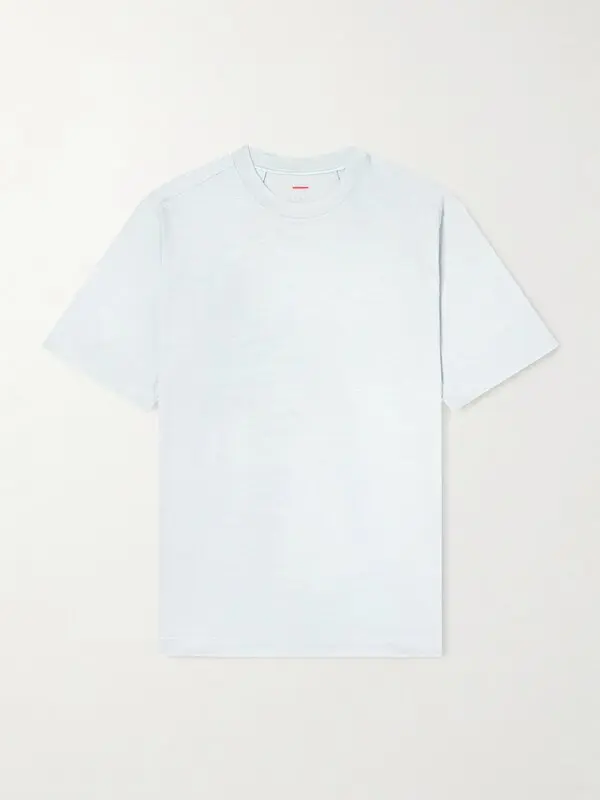 Sease Runner Logo-print Merino Wool T-shirt - Blue
