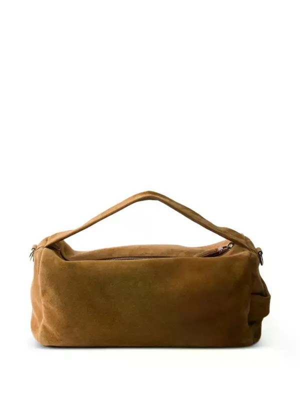 Prada Suede Shoulder Bag - Brown