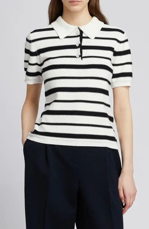 MM BY MAX MARA Carioca Stripe Polo Top