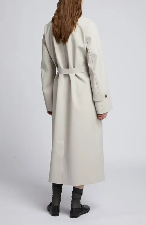 MM BY MAX MARA Faux Leather Trench Coat
