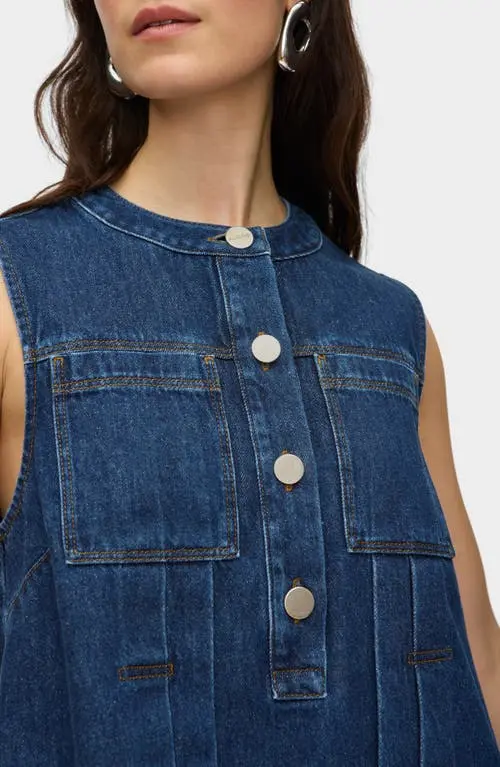 ALIGNE Rory Sleeveless Denim Shift Dress