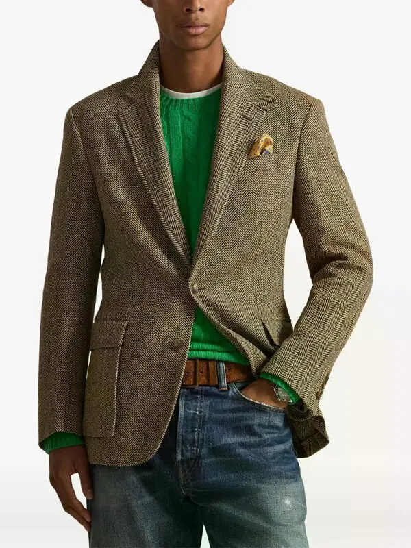 Polo Ralph Lauren Herringbone Blazer - Brown