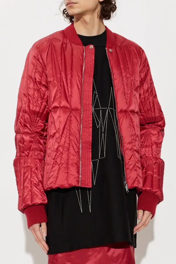 Rick Owens X Moncler Down Jacket - Red