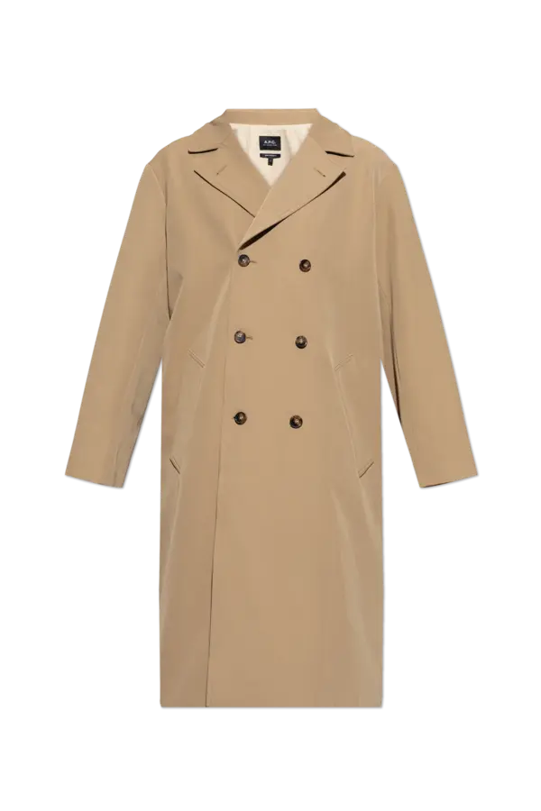 A.p.c. Double-breasted Trench Coat - Beige