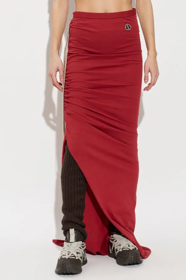 Rick Owens X Moncler Long Skirt - Red