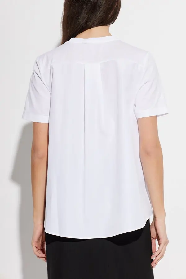 Marni Asymmetrical T-shirt With Logo - White