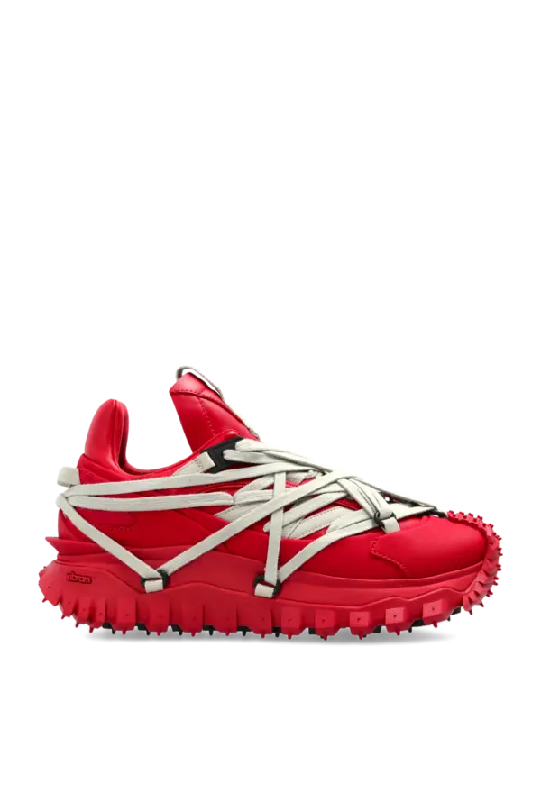 Rick Owens X Moncler Low-top Sneakers - Red