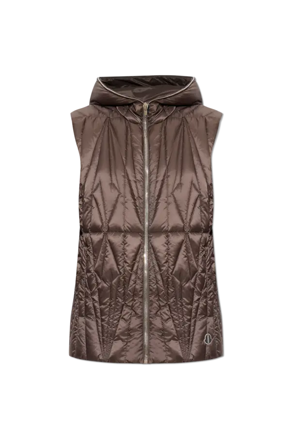 Rick Owens X Moncler Quilted Vest - Brown