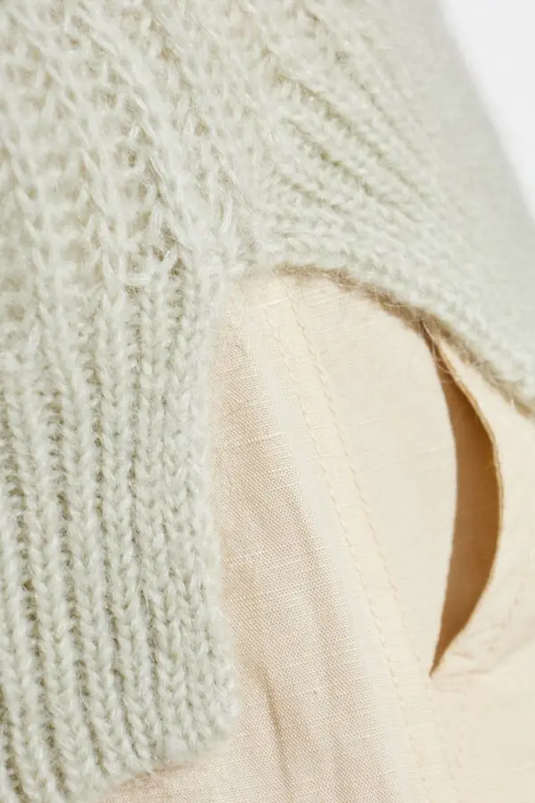ALLSAINTS Textured Knit Chain Sweater - Green
