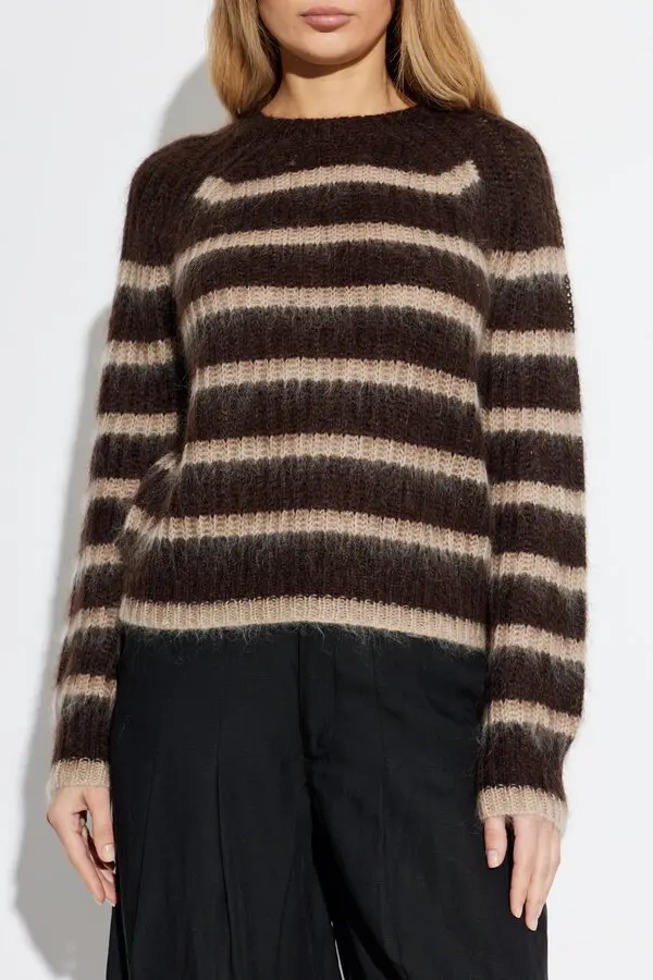 ALLSAINTS Riga Striped Sweater - Brown