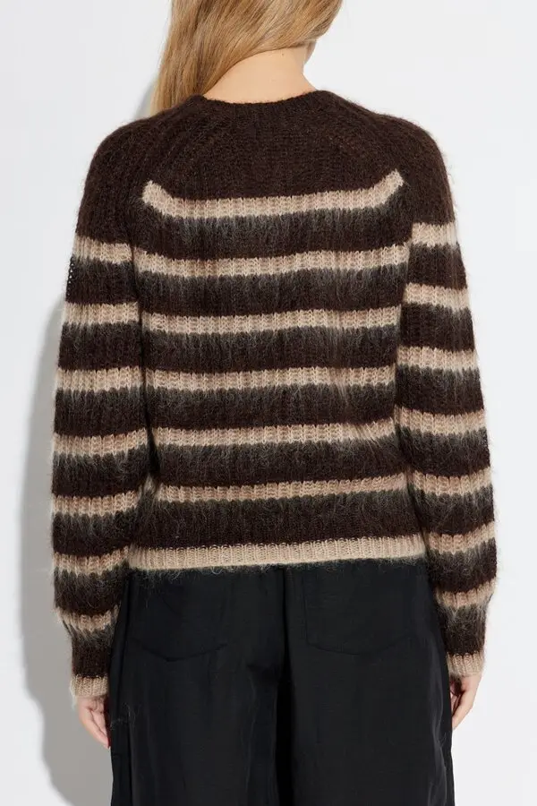 ALLSAINTS Riga Striped Sweater - Brown