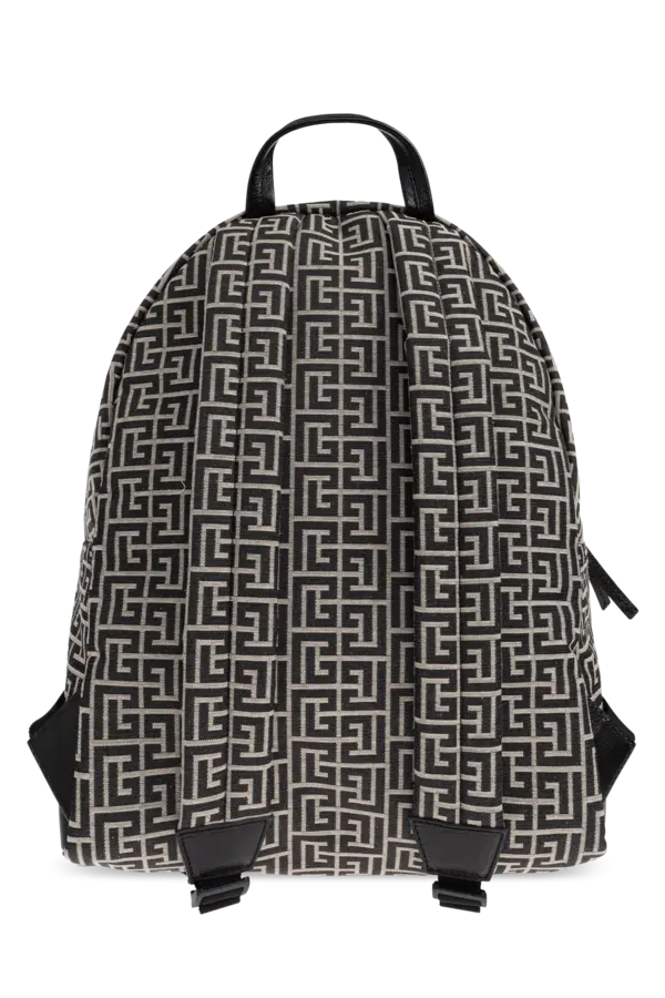 Balmain Pulse Monogram Backpack - Black