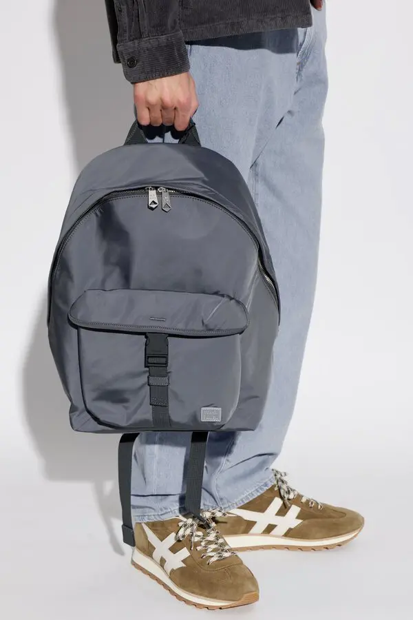 Paul Smith Backpack With Logo Patch - Blue