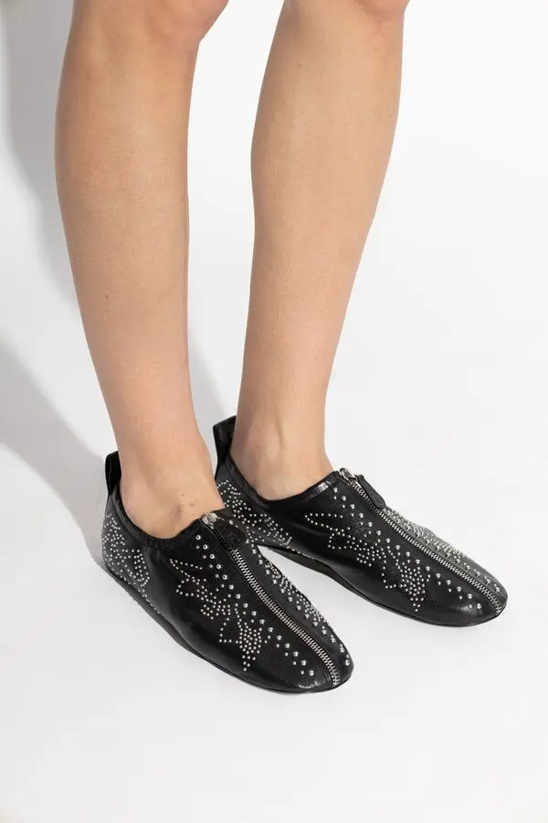 Chloé Susan Leather Ballerinas - Black
